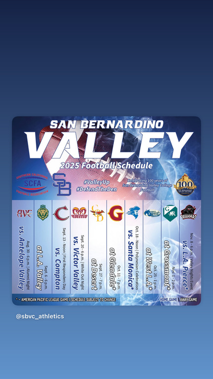 San Bernardino Valley Football (2025 - 2026) | Blast Athletics